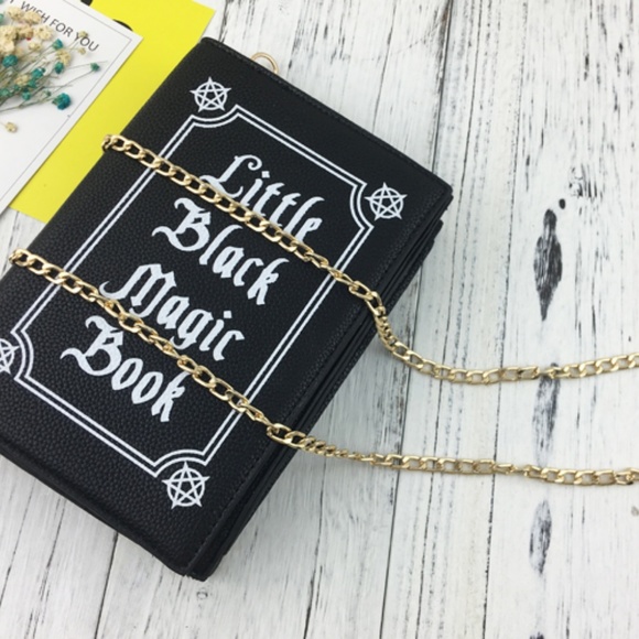 Bags | Little Black Magic Book Witch Crossbody Bag | Poshmark